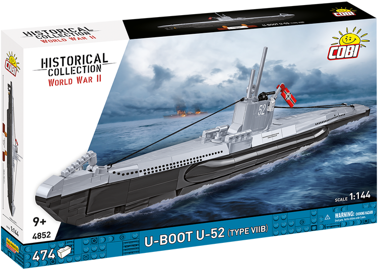 COBI U-Boot U-52 (Type VIIB) Submarine : Set #4852 – COBI Official Store