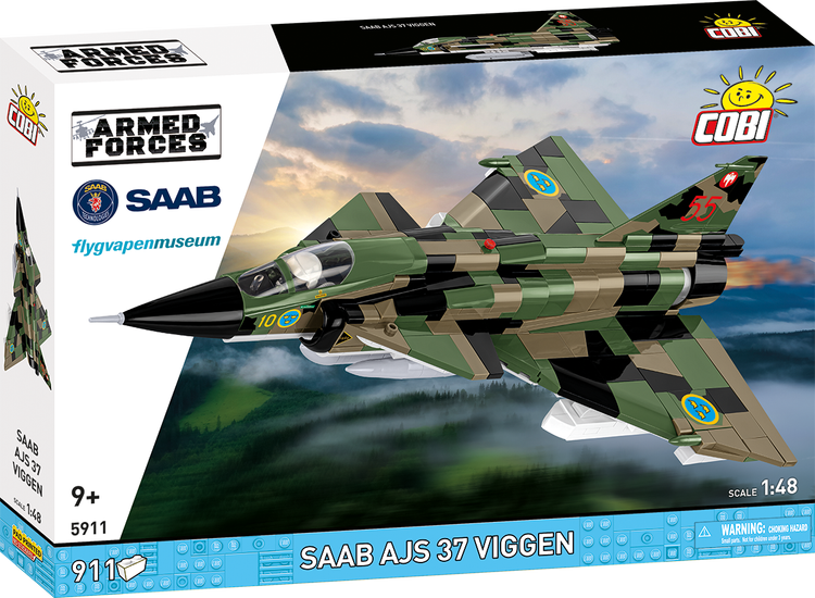 COBI SAAB AJS 37 Viggen Jet Fighter: Set #5911 – COBI Official Store