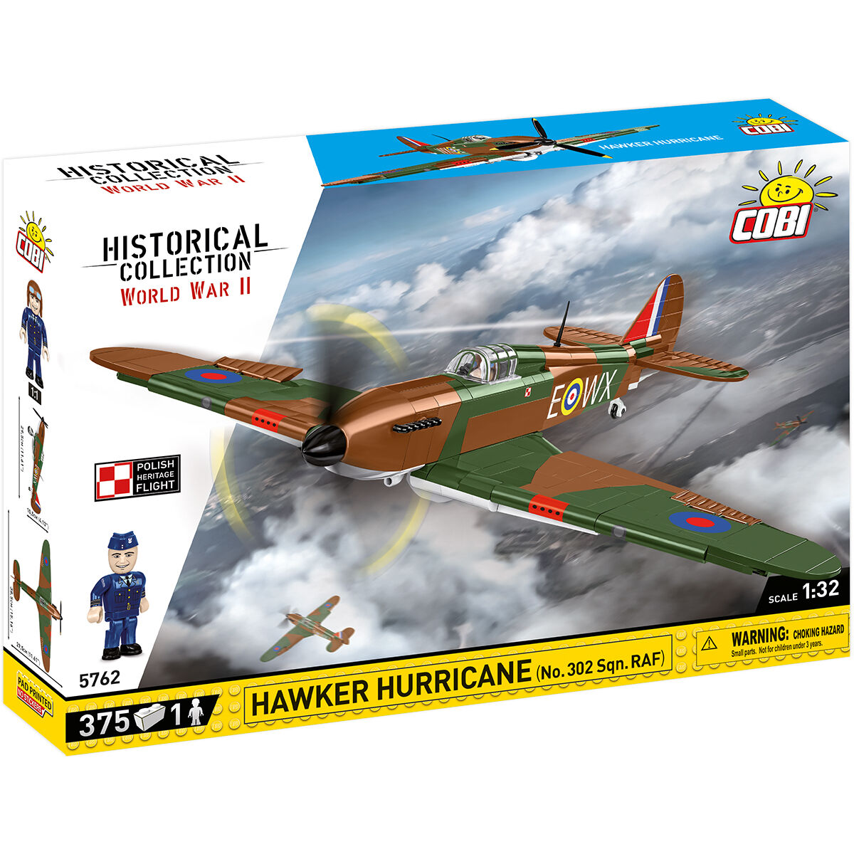 COBI Hawker Hurricane (No. 302 Sqn. RAF) Fighter : Set #5762 – COBI ...